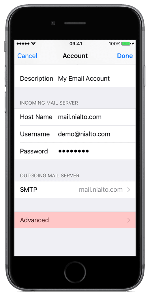 How To Use Full SSL Encryption On iPhone Mail • Nialto Services Limited